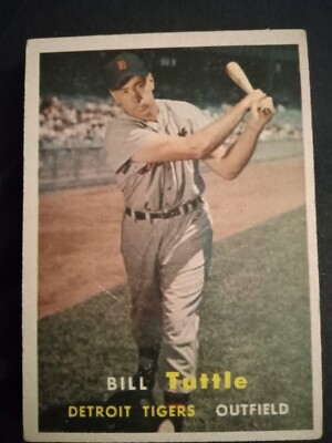1957 Topps Baseball Bill Tuttle card #72 in vg condition SK | eBay