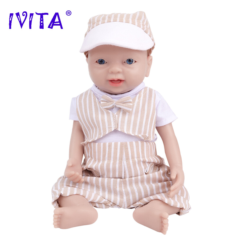 Lifelike Reborn Baby14.5"Boy Infant Pretty Baby Full Body Silicone Real ...