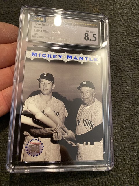 1996 Topps Stadium Club - Mickey Mantle #MM8 Casey Stengel, Mickey ...