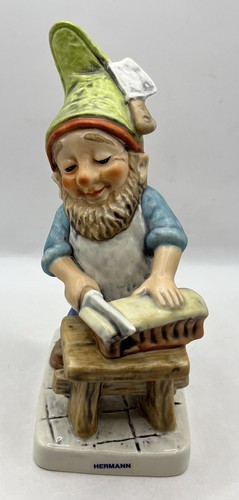 Hermann the Butcher~ Goebel Co-Boy 17 548-18 ~ Tmk 6 Vintage Gnome w ...