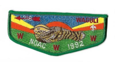 OA 318 Waguli 1992 NOAC BSA S17 Flap GREEN Border | eBay