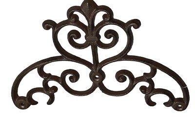 Cast Iron Wall Mount Brown Heavy Duty Decor Design Accent | eBay