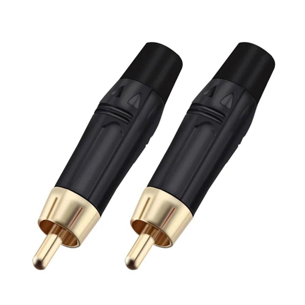 With Gold Plated Head RCA Audio Video Plug Connector Musical Sound RCA ...