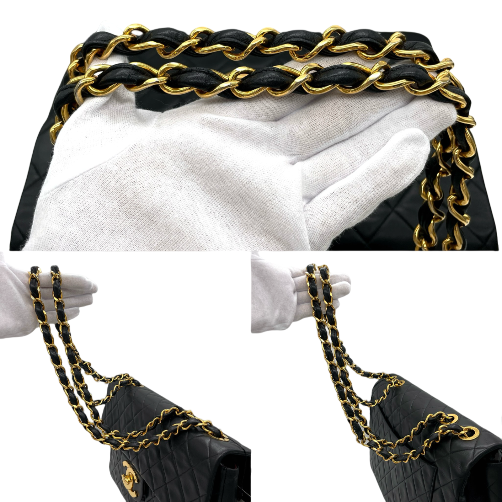 Auth CHANEL Matelasse Jumbo Coco Mark Chain Shoulder Flap Bag | eBay
