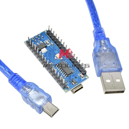 Mini USB Nano V3.0 ATmega328 16M 5V Micro-controller CH340G Board For ...