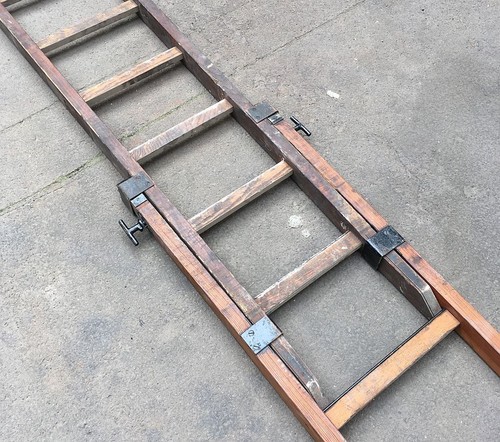 historische Feuerwehrleiter | Anlegeleiter mit Stecksystem | 5 Elemente ...