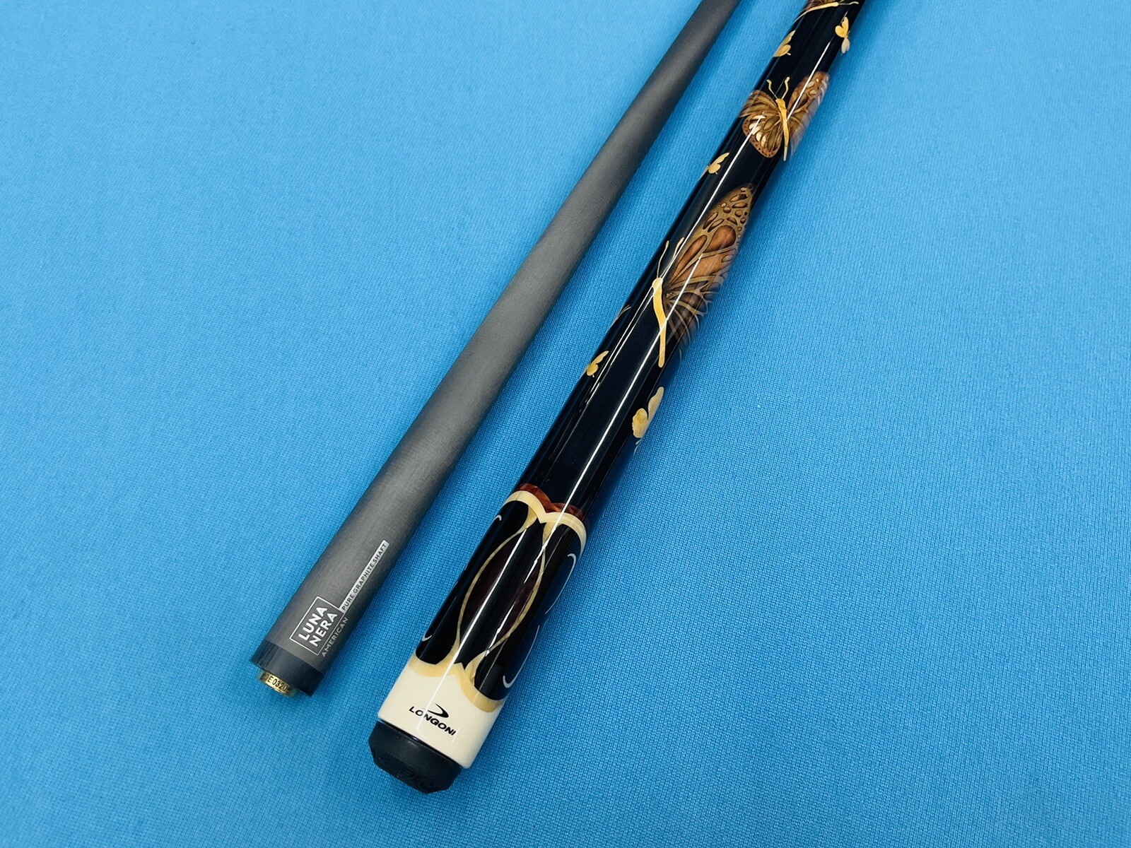 LONGONI POOL CUE PAPILIO LUX WOOD WITH LUNA NERA SHAFT. | eBay
