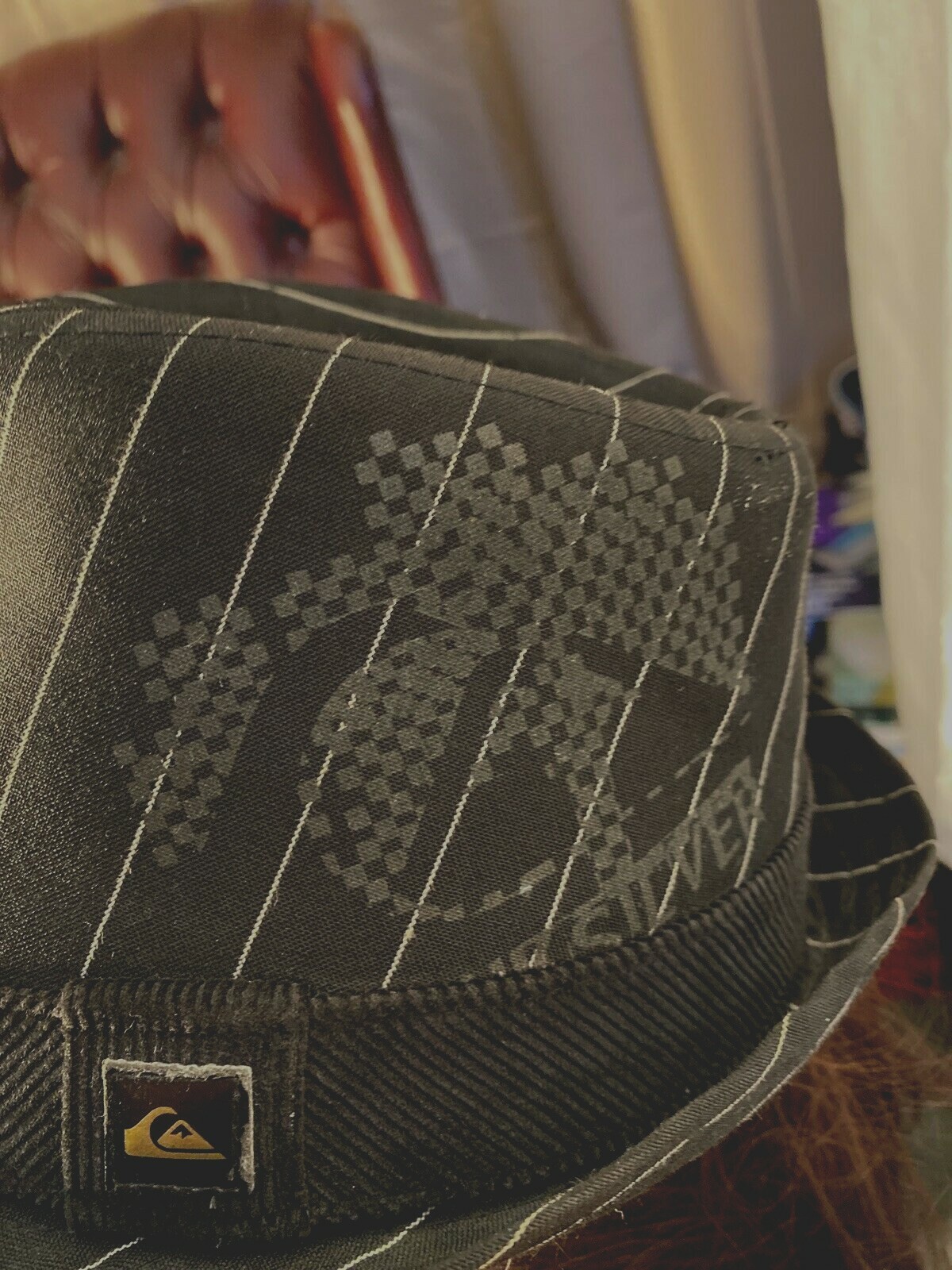 Quicksilver Black PinStriped All Occasion Fedora Hat W/ Black Stylish ...