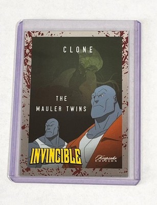 Invincible 2025 SDCC Exclusive The Mauler Twins Blood Splatter Card ...