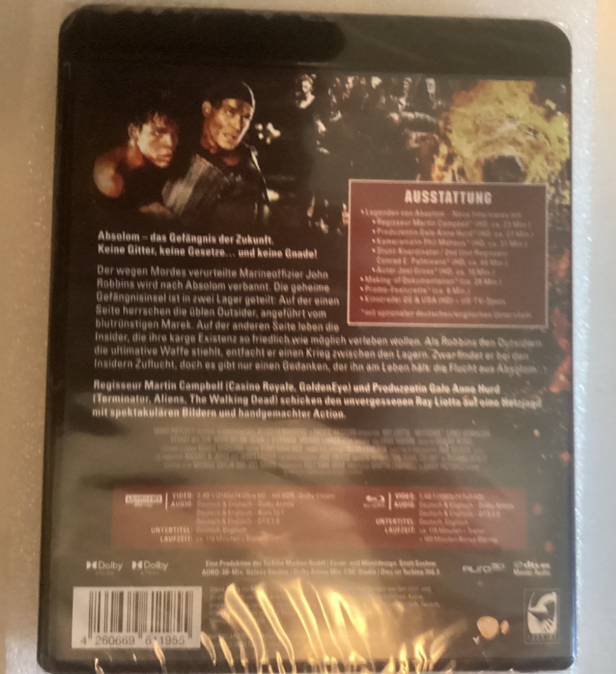 No Escape 4K 1994 Escape From Absolom Turbine Media *Please read* Ray ...