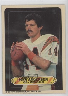 1983 Topps Stickers Ken Anderson #2 0z0n | eBay