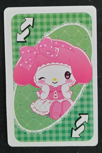 Hello Kitty Sanrio Uno Card Green My Melody Reverse Card | eBay