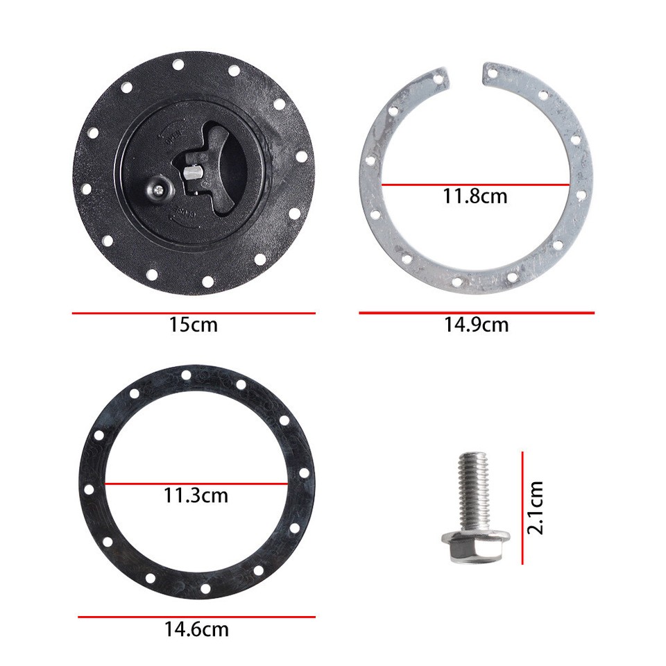 Universal Aluminum Easy Fill Fuel Cell Gas Cap with 12 Pore Cell and ...