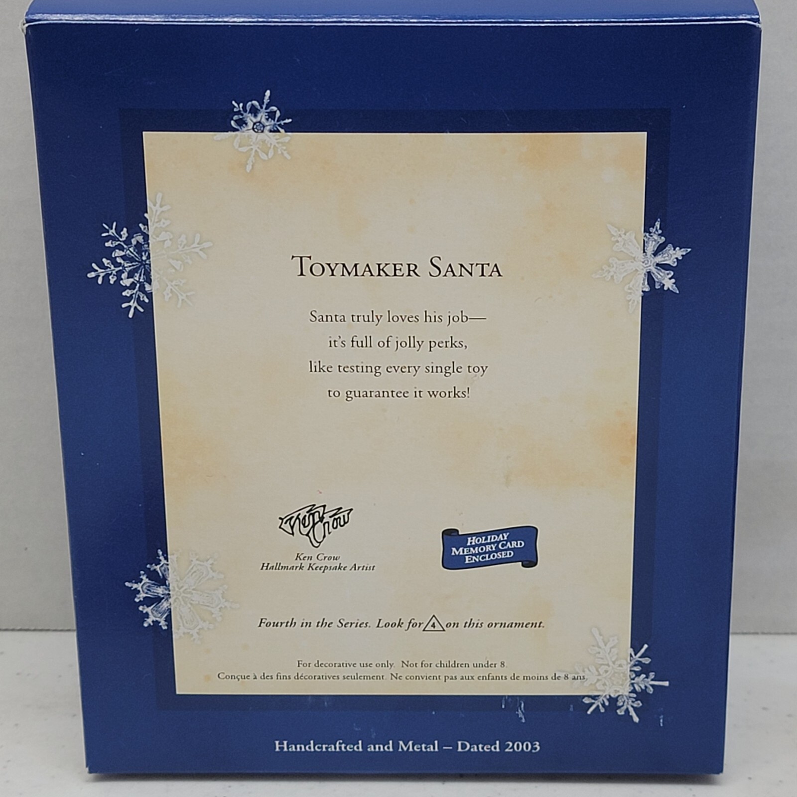 Hallmark Toymaker Santa Keepsake Ornament 2003 Fourth in Series #4 | eBay