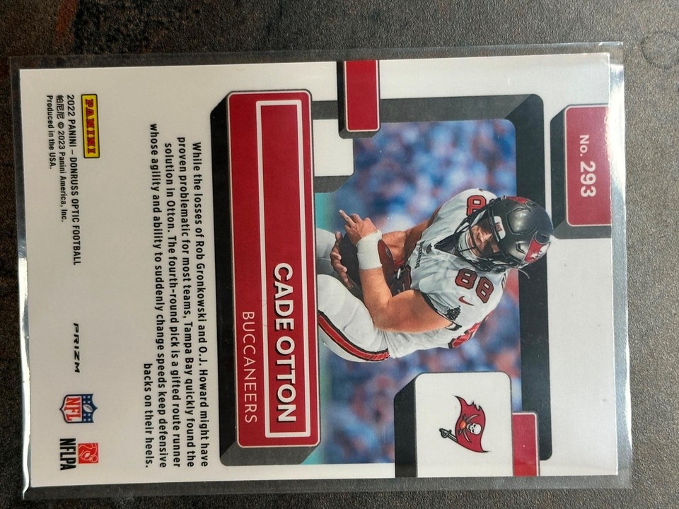 2022 Donruss Optic #293 Cade Otton Red Stars Prizm Rated Rookies | eBay