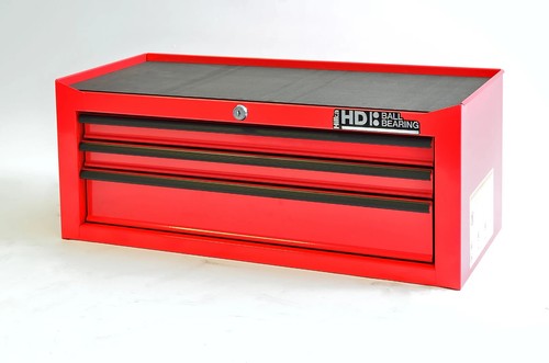 Hilka Tool Chest 3 Drawer New Red Steel Metal Tools Storage Box Add On ...
