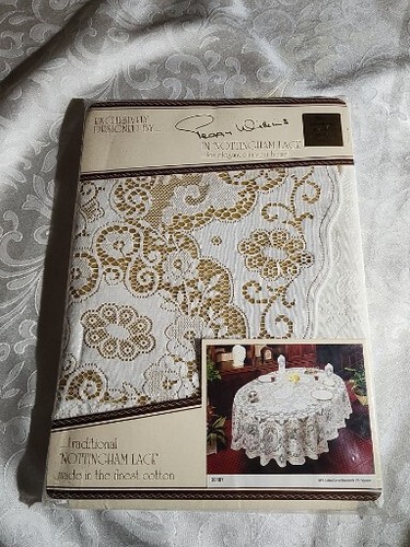 Peggy Wilkins In Nottingham Lace Oval Tablecloth | eBay