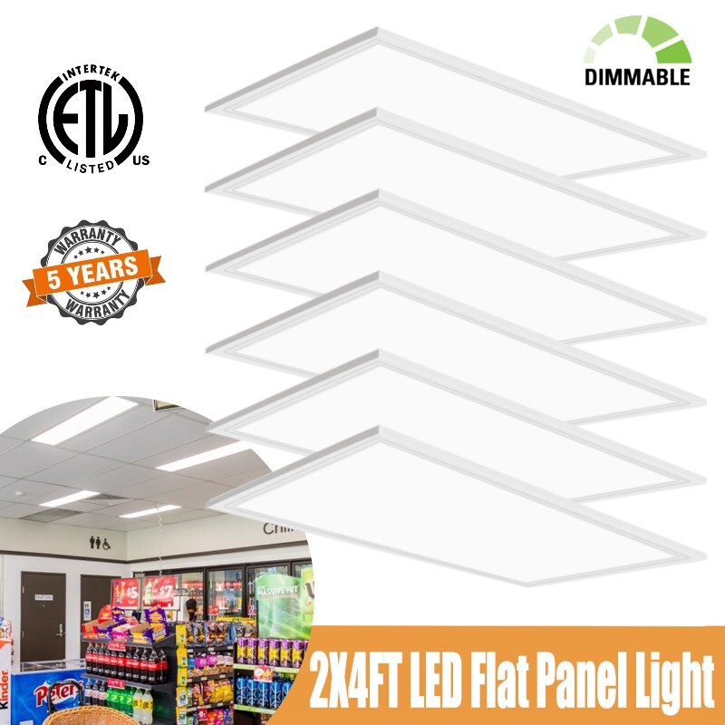 Residential Light Fixture 2x4 48W High Output LED Flat Panel Light