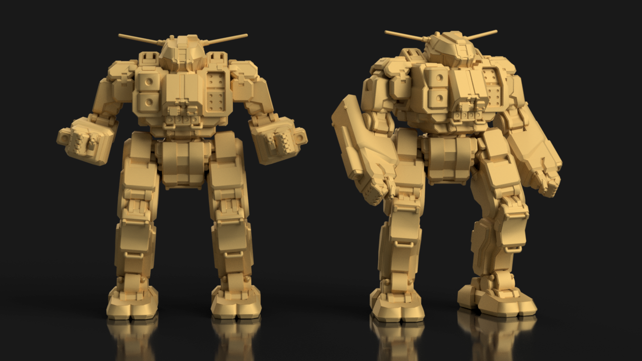 Battletech Alternative - Quickdraw QKD-4H Heavy Class Mech (6mm scale ...