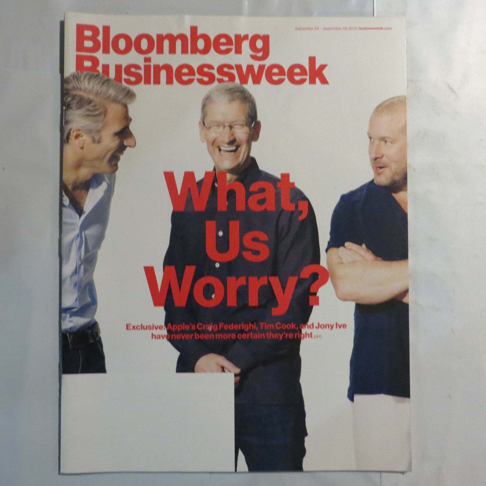 Bloomberg Business 2013 September Apple Craig Federighi Tim Cook Ive NR ...