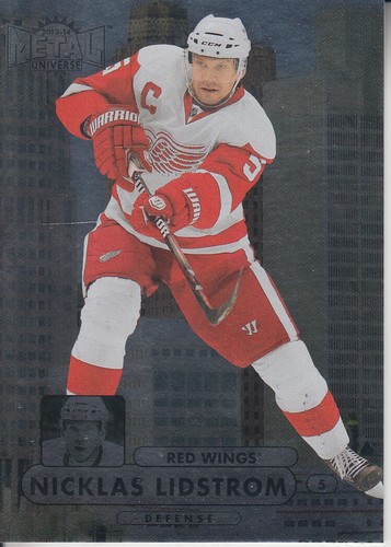 2013-14 Fleer Showcase - Metal Universe #MU-41 Nicklas Lidstrom for ...