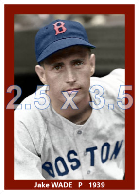 Jake Wade - 1939 Boston Red Sox - choose a style - colorized print | eBay