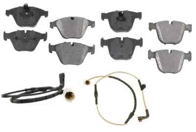 2 Pads Front Rear Back Brake Sensor Pad Set kit For BMW 745i 745Li 750i ...