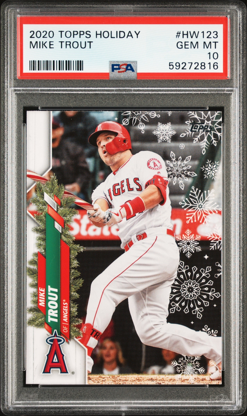 2020 TOPPS HOLIDAY #HW123 MIKE TROUT PSA 10 | eBay