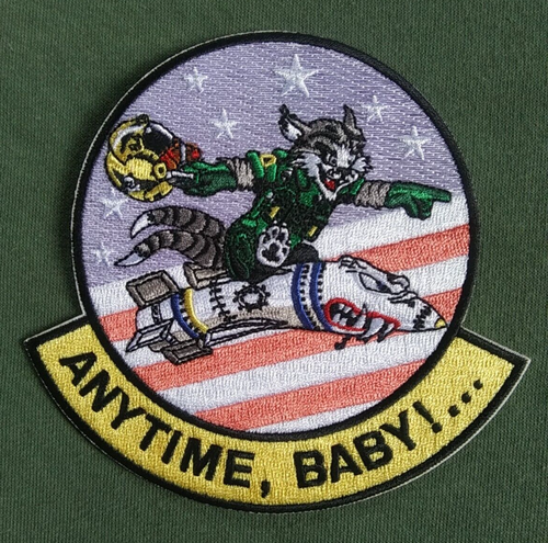 US NAVY TOMCAT Anytime, Baby!... USN VF Collectors Patch | eBay