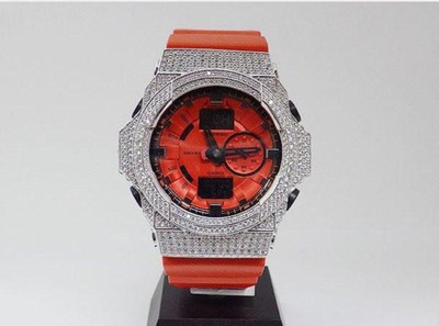 G-Shock Custom GA150 Limited Edition Fully Complete SILVER925 x CZ ...