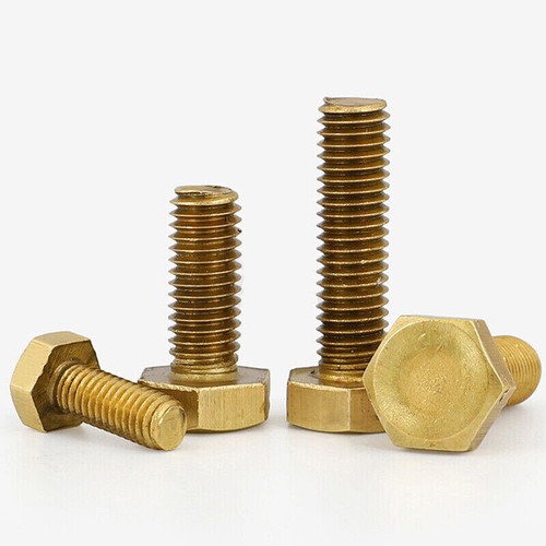 Messing Hexagon Kopf Schrauben M8 M10 M12 Metrische Größe Kupfer Hex ...