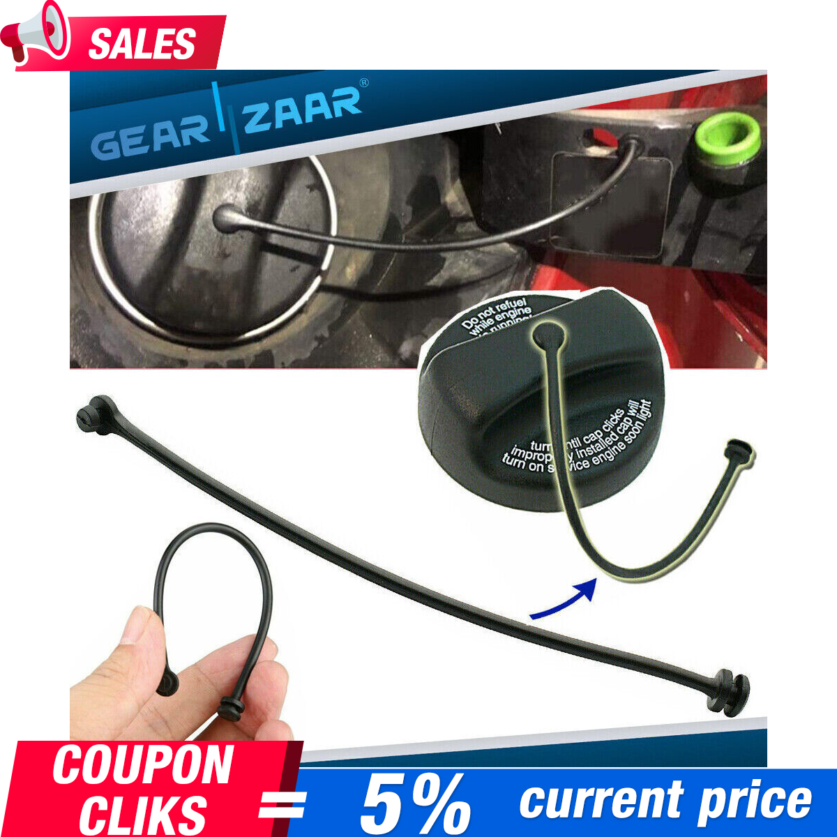 Fuel Gas Tank Cap Tether Wire For BMW # E81 E87 E88 E89 E71 E46 E90 E91 ...