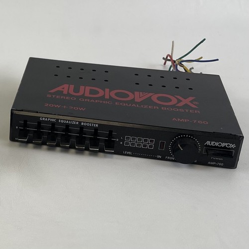 Vintage AudioVox Stereo Graphic Equalizer Booster 20W + 20W [AMP-760 ...