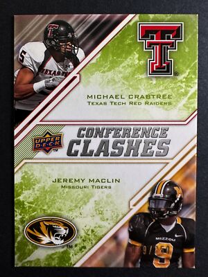 Michael Crabtree Jeremy Maclin 2009 Upper Deck Draft Edition Card /350 ...