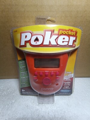 Radica Pocket Poker Handheld Electronic Game 2 Games Draw & Deuces *New ...