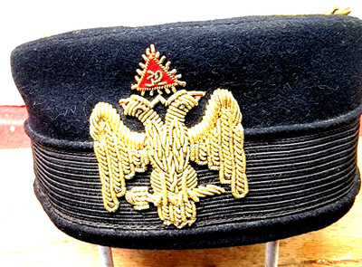 VINTAGE Masonic 32nd Degree Vintage Scottish Rite Hat Cap | eBay