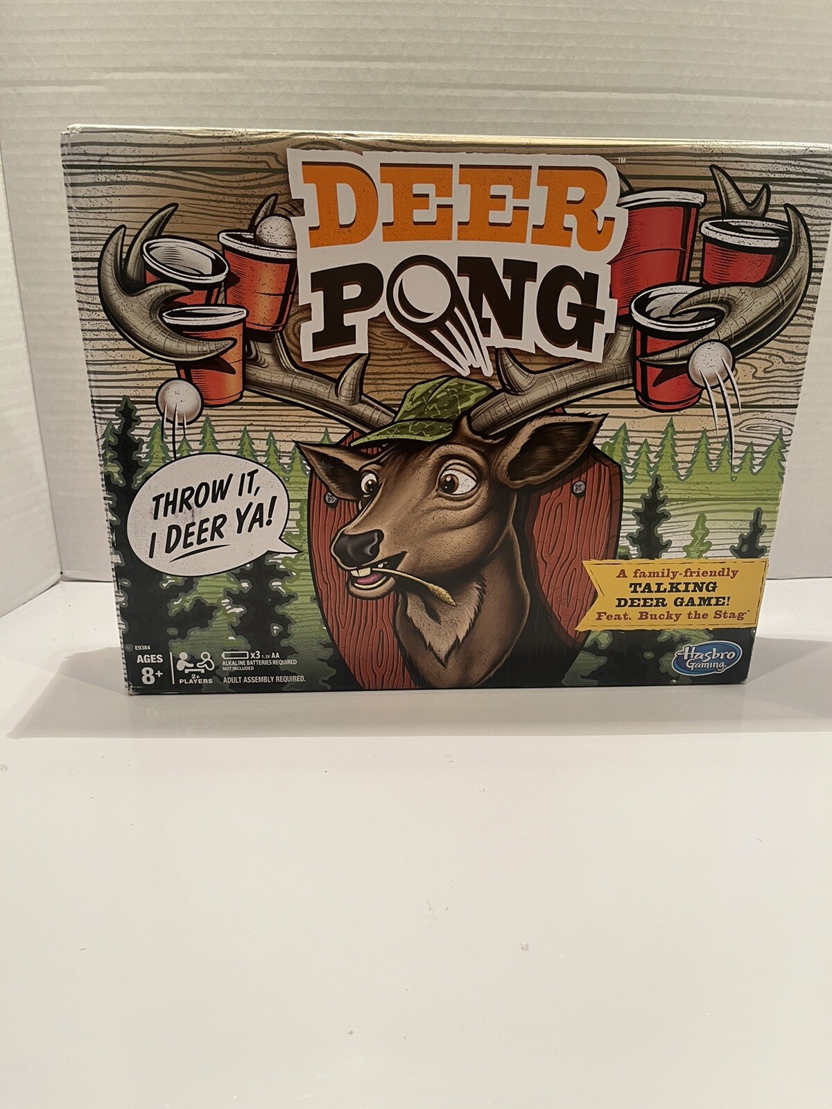 Hasbro Talking Deer Head Pong Game 630509939282| eBay