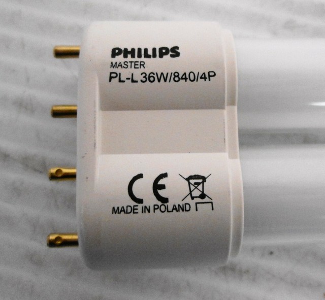 (2) Philips Master PL-L 4P 36W/840 Bulb for use with HF Electronic ...