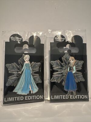 Disney WDI Frozen Stained Glass Character Snowflake LE 300 Pin ELSA And ...