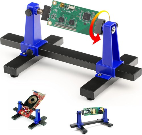 Adjustable Soldering Clamp PCB Holder for Circuit Board Blue and Green ...