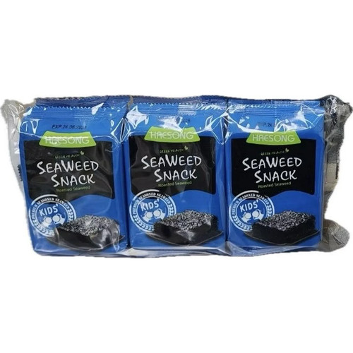 2 BAGS Haesong Seaweed Snack ORIGINAL FLAVOR (PACK OF 6/5g) Asian ...