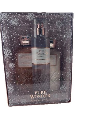 BATH & BODY WORKS PURE WONDER GIFT SET Shower Gel Lotion Fragrance Mist ...