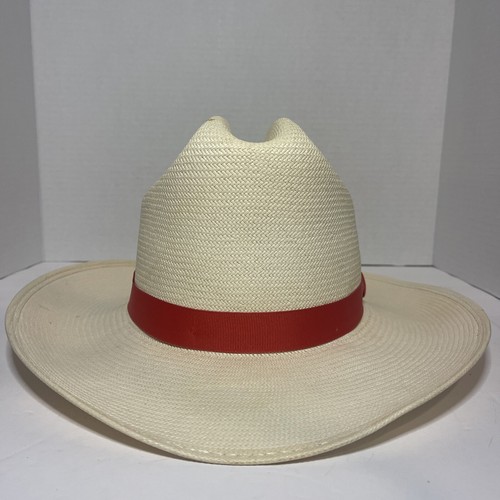 Resistol Self-Conforming Cowboy Hat Size 7 1/8 Natural Straw Usa Made ...