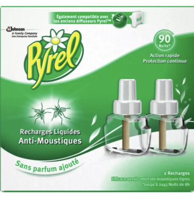 PYREL : 2 Recharges liquide anti-moustiques sans parfum | eBay