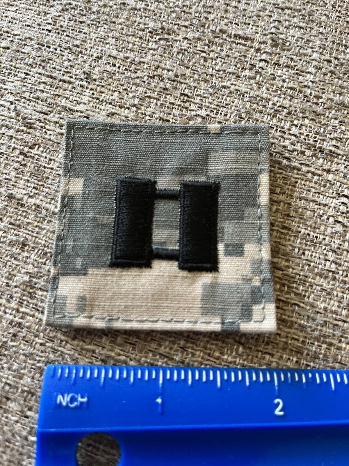 US Army Captain CPT O-3 Rank ACU Hook / Loop Pattern Military Patch ...