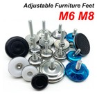 Adjustable Leveling Furniture Feet M6 M8 Screws Stainless Steel ...