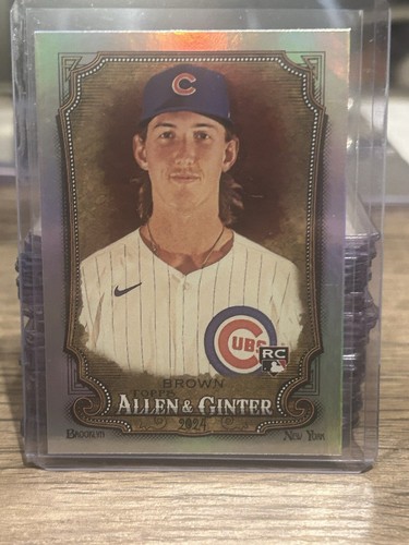 2024 Topps Allen & Ginter Hot Box Foil # 212 Ben Brown Rookie Chicago ...