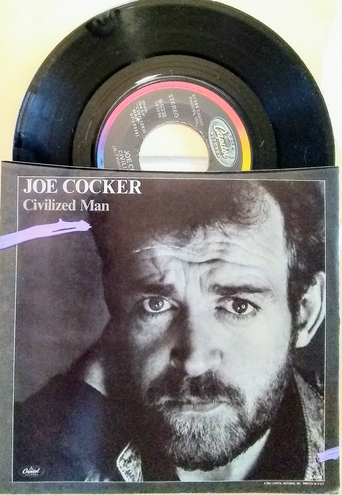 Joe Cocker 45 rpm: "Civilized Man"; 1984 w/Original Picture Sleeve | eBay