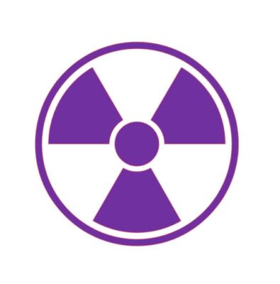 Purple Radioactive Symbol