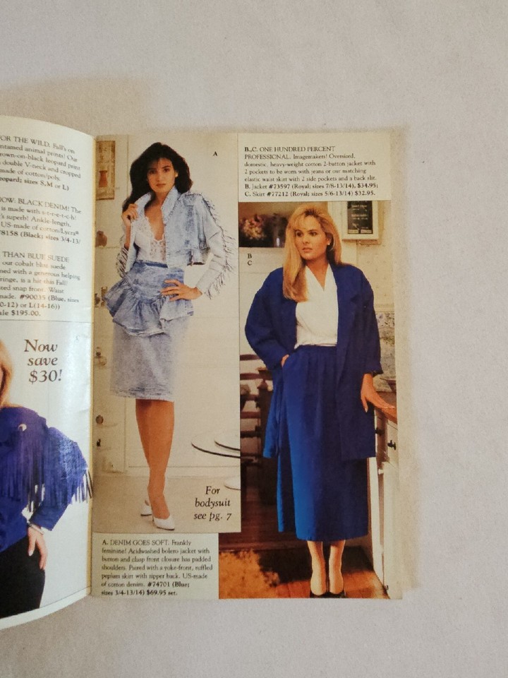 1989, Mellow Mail Catalog, Denim, (MH912) | eBay